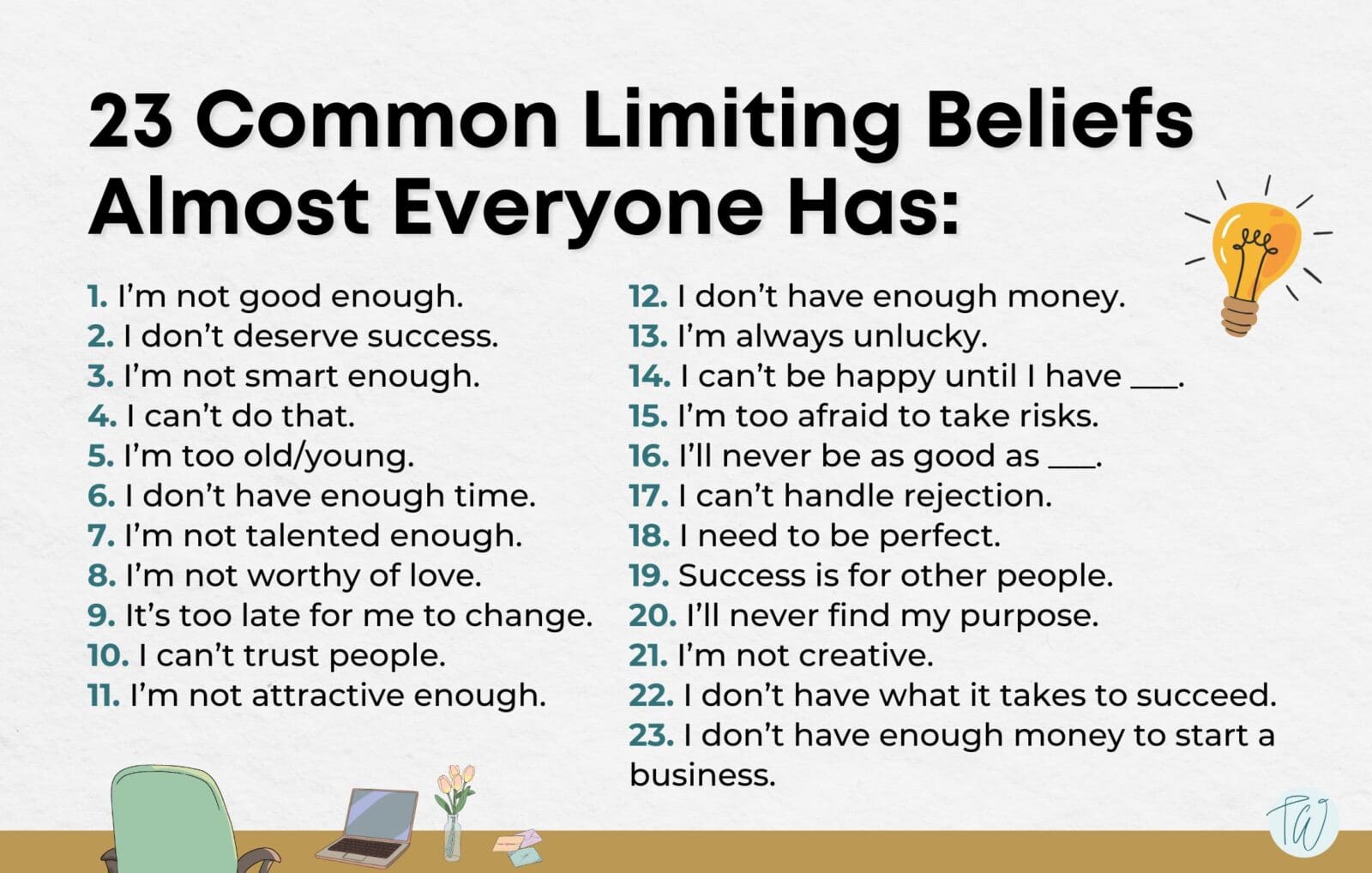 22 Limiting Beliefs Everyone Has ️ How to Deal